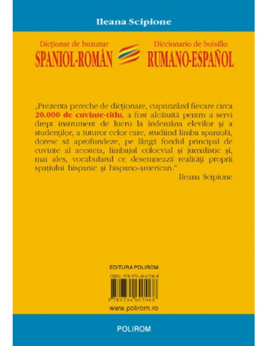 Dicționar de buzunar spaniol-român/Diccionario de bolsillo rumano ...