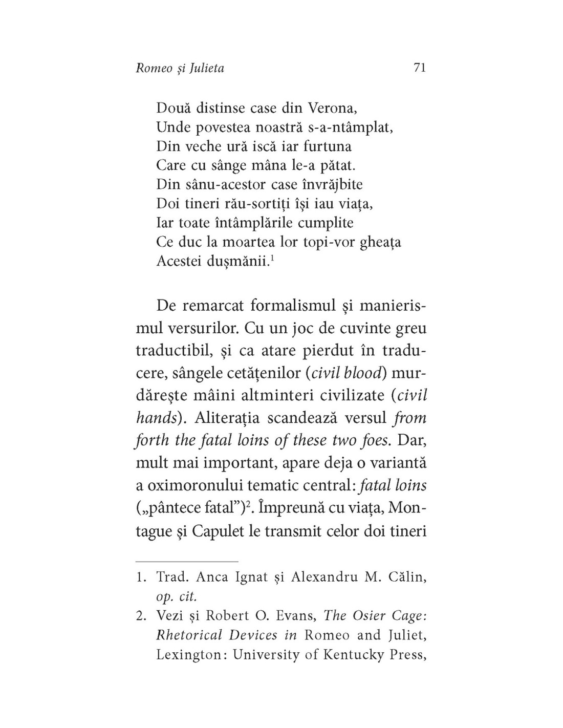 Shakespeare interpretat de Adrian Papahagi. Sonete * Romeo şi Julieta